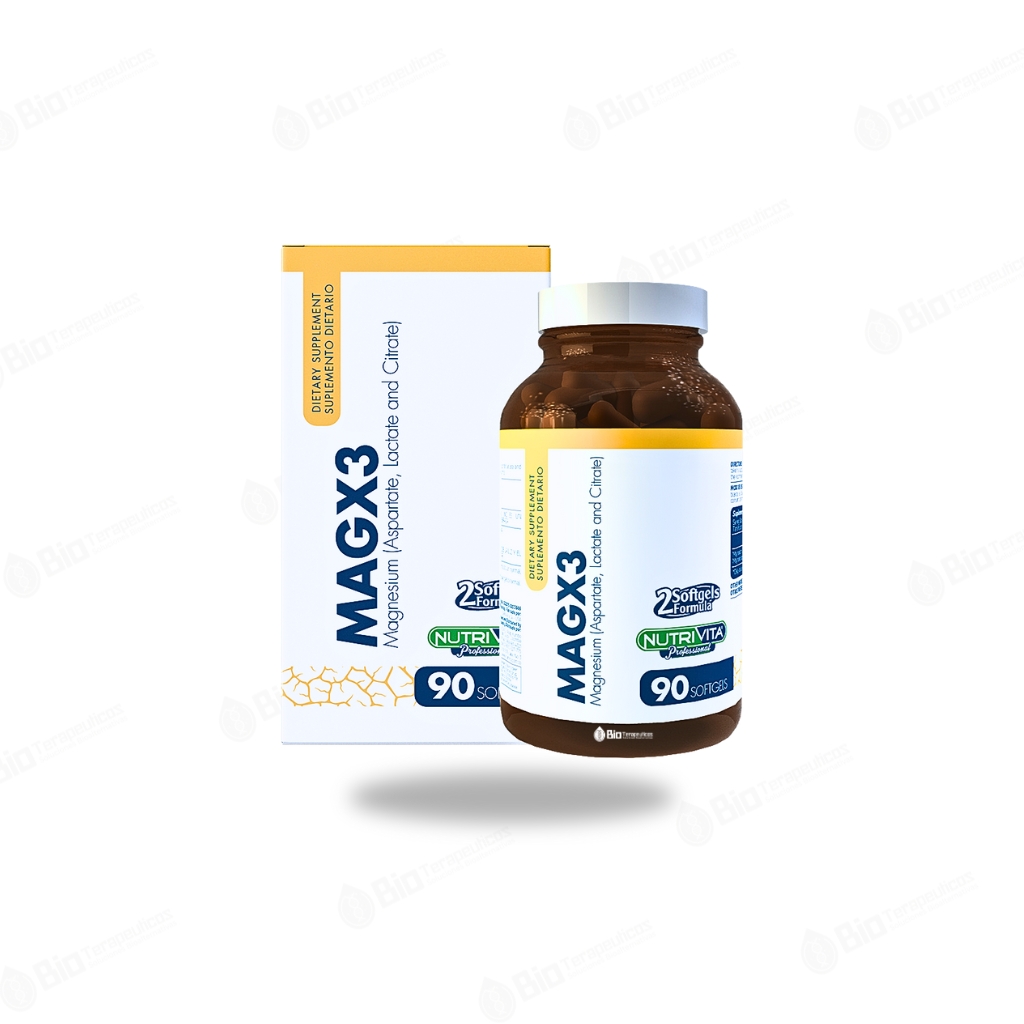 Bioterapeuticos / MAG X3 -Tri Magnesio - Nutrivita